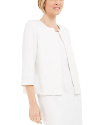 Kasper Metallic Flyaway Jacket - Macy's