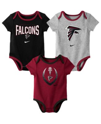 Nike Baby Atlanta Falcons Icon 3 Pack Bodysuit Set - Macy's
