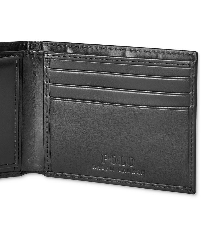 Polo Ralph Lauren Men's Burnished Leather Passcase Wallet - Macy's