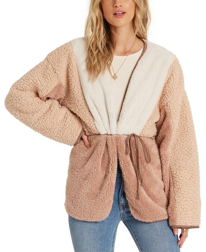 Billabong Juniors' Colorblocked Fleece Jacket - Macy's