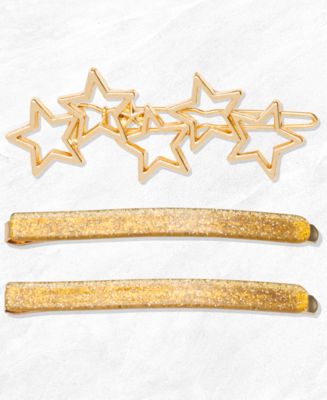 twelveNYC 3-Pc. Gold Star Clip Set - Macy's