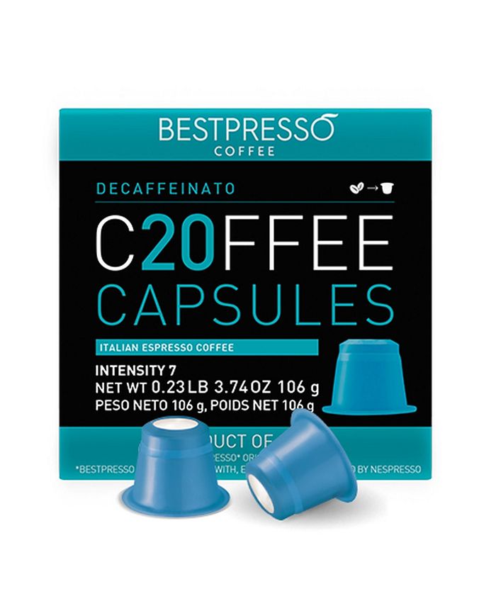 Bestpresso Coffee Decaffeinato Flavor 20 Capsules per Pack for ...