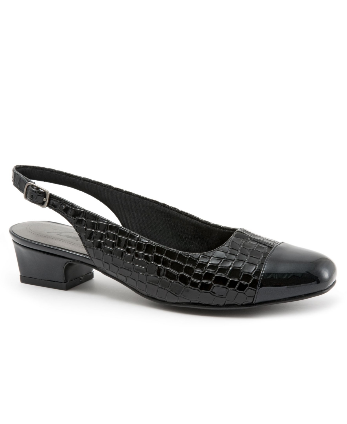 Click here for Trotters Dea Pump - Black patent prices