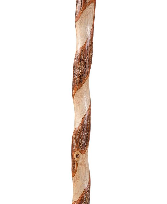 Brazos Twisted Sassafras Handcrafted Wood Walking Stick Trekking Pole ...