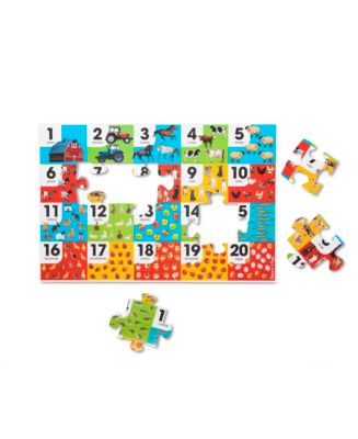 Melissa and Doug 24-Piece Farm Number Floor Puzzle - Macy's