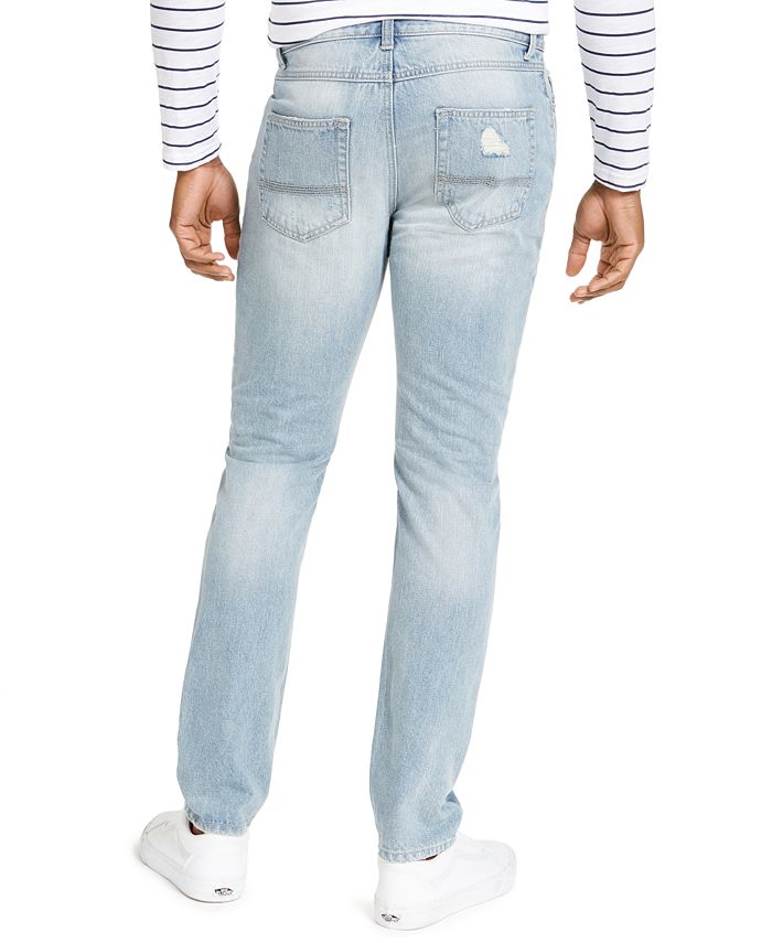 Sun + Stone Men's Slim-Fit Distressed Jeans - Macy's