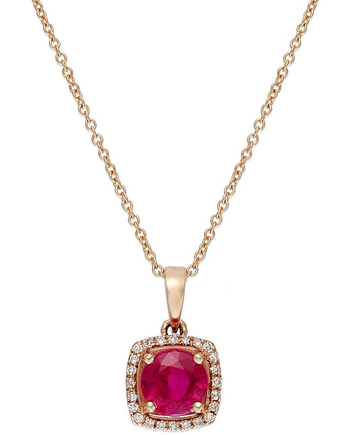 EFFY Collection Rosa by EFFY® Ruby (1 ct. t.w.) and Diamond Accent ...