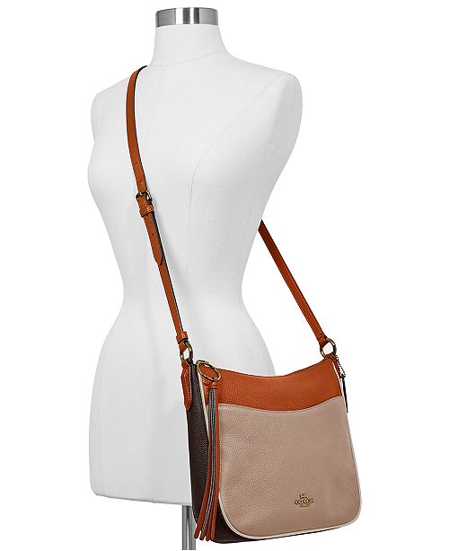 COACH Colorblock Chaise Crossbody in Pebble Leather & Reviews ...