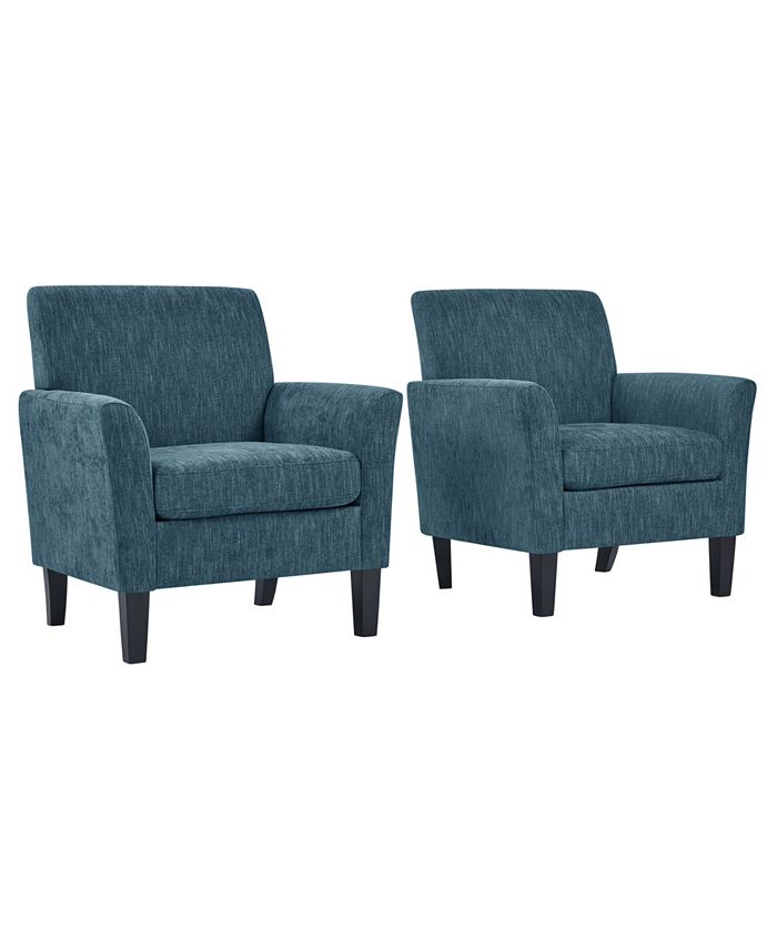 Handy Living Marquee Flared Arm Chair Set - Macy's