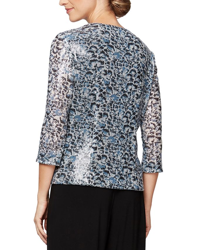 Alex Evenings Printed Jacket - Macy's