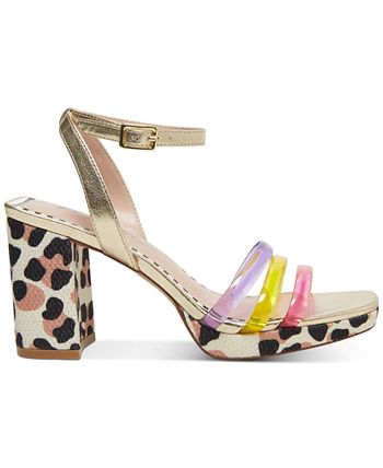 Betsey Johnson Roni Block-Heel Sandals - Macy's