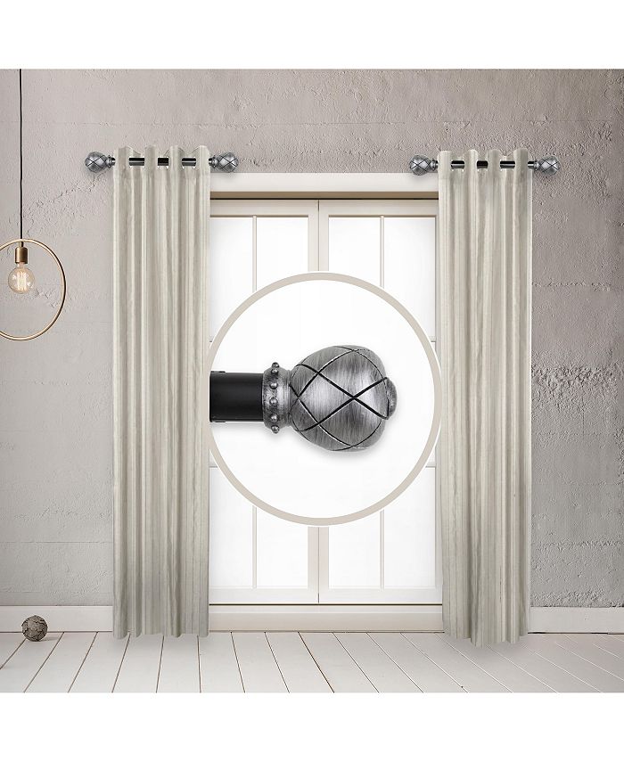 Rod Desyne Supreme 1" Side Curtain Rod 12-20" (Set of 2) - Macy's