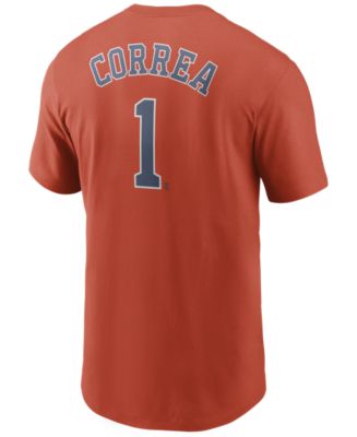 Nike Men's Carlos Correa Houston Astros Name and Number Player T-Shirt ...