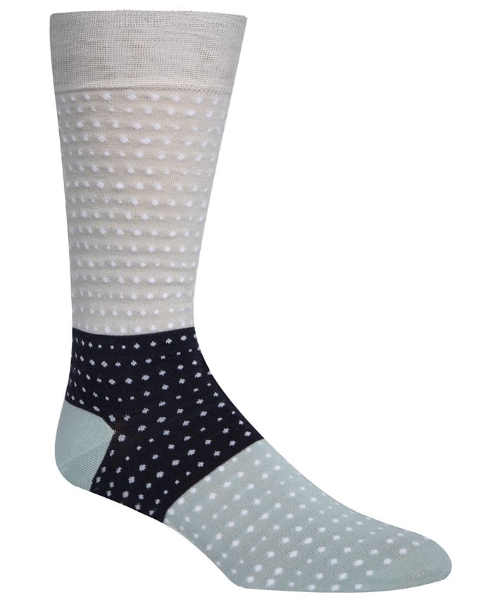 Cole Haan Men's Colorblocked Dot Socks - Macy's