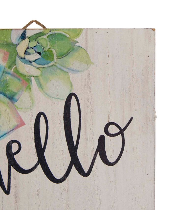 Glitzhome Wooden Spring Porch Sign - Macy's