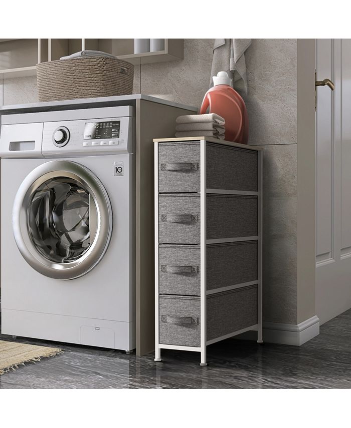 Sorbus Narrow Dresser Tower With 4 Drawers And Reviews Cleaning