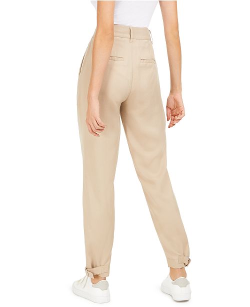 Bar III Pleated Utility Pants, Created for Macy's & Reviews - Pants ...