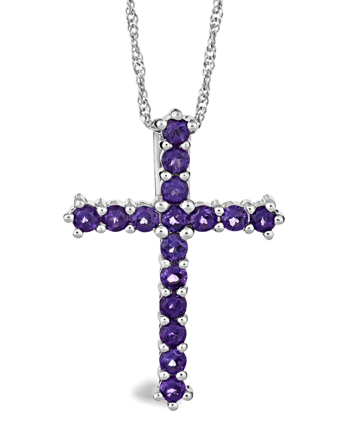 Click here for Amethyst (1-5/8 ct. t.w.) Cross Pendant Necklace i... prices