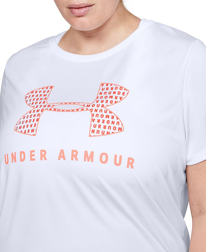Under Armour Plus Size Tech Logo T-Shirt - Macy's