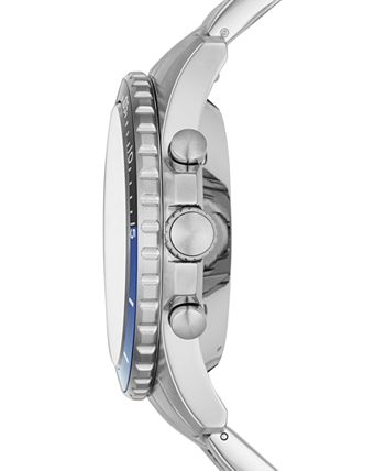 Fossil Men's FB-01 Stainless Steel Bracelet Hybrid Smart Watch 42mm - Macy's