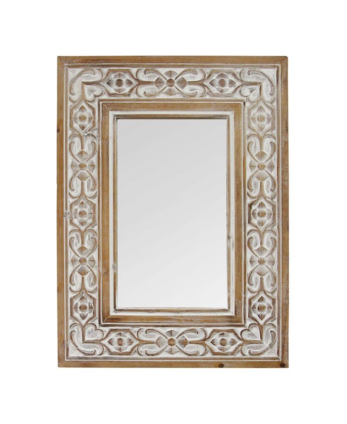 Stratton Home Décor Stratton Home Decor Hillary Wood Wall Mirror - Macy's