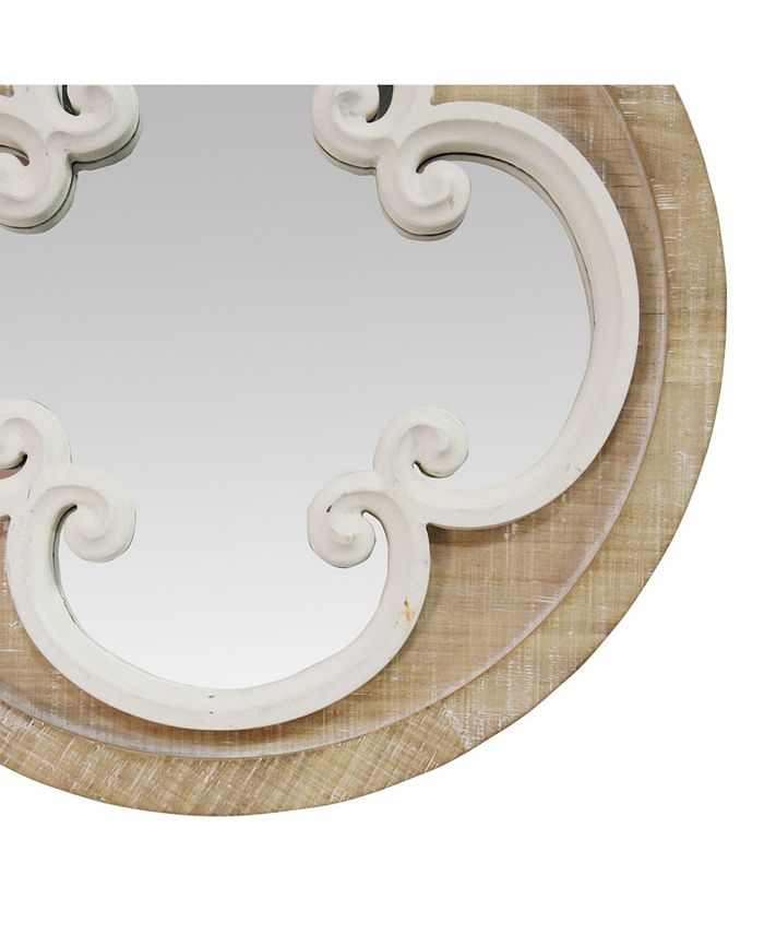 Stratton Home Décor Stratton Home Decor 13.78" Tory Wood Wall Mirror ...