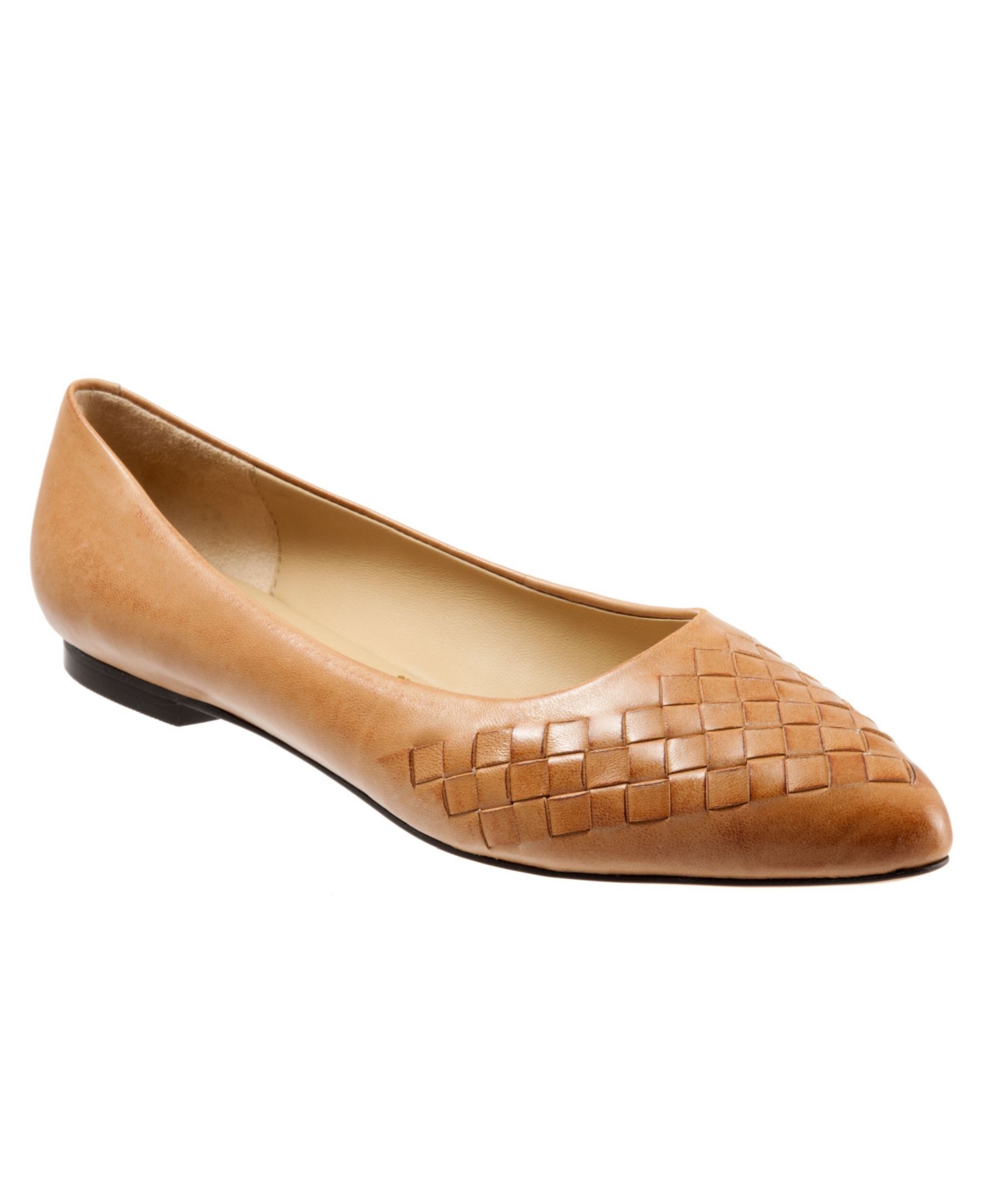 Click here for Trotters Estee Woven Flat - Tan prices