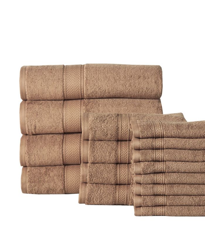 Addy Home Fashions Soft and Absorbent Spa Quality Towel Set - 16 Piece ...