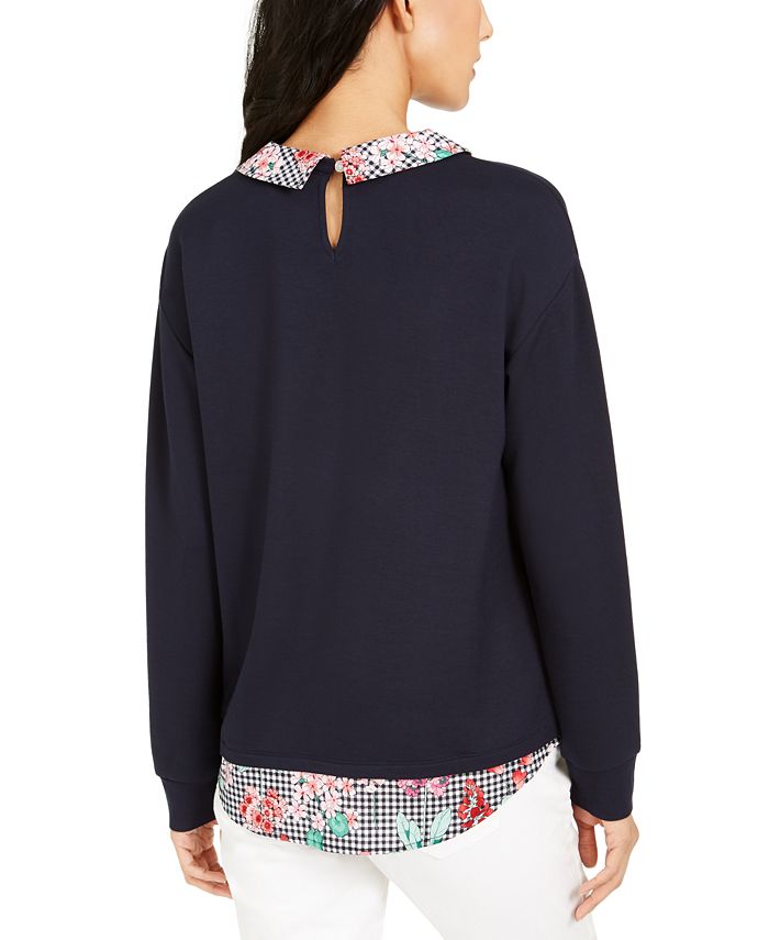 Tommy Hilfiger Layered-Look Sweatshirt - Macy's