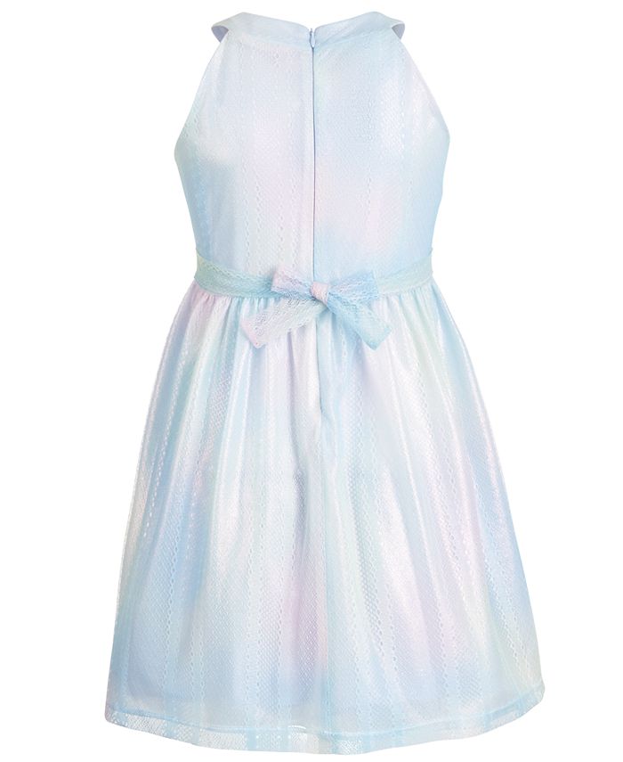 Bonnie Jean Little Girls Rainbow Lace Metallic Dress - Macy's