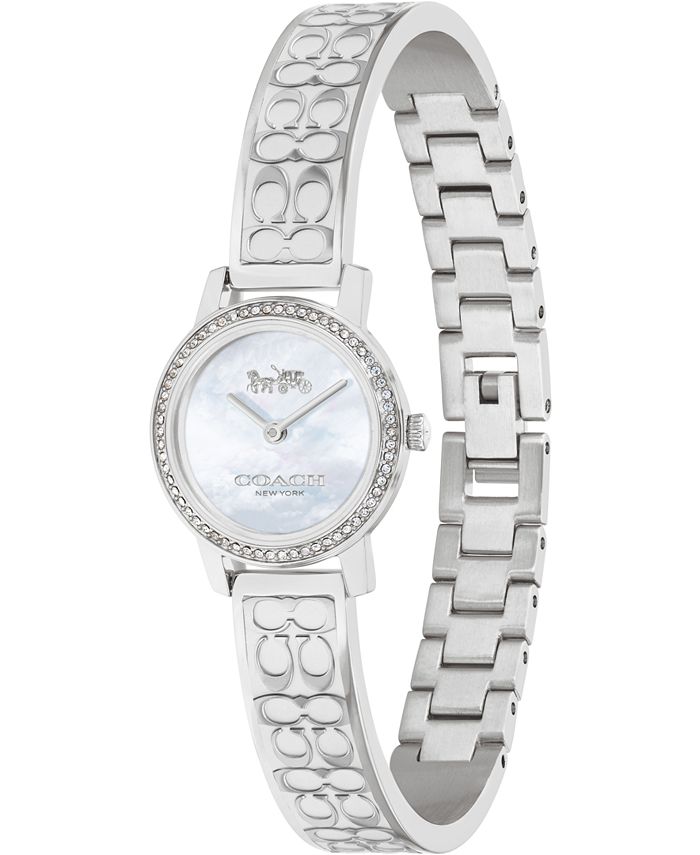 COACH Women's Audrey Stainless Steel Bracelet Watch 22mm - Macy's