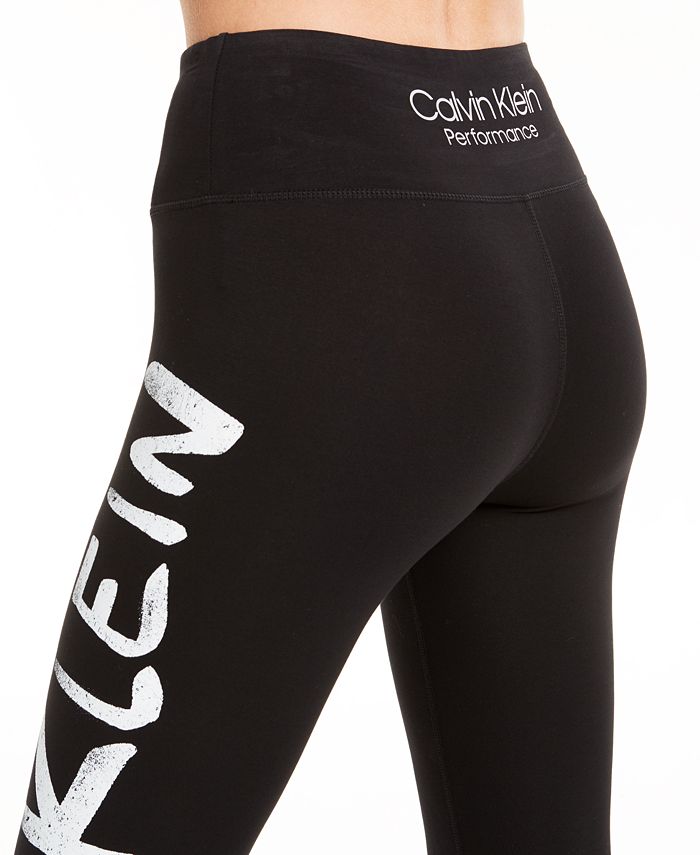 Calvin Klein Brushed Logo Leggings Macys