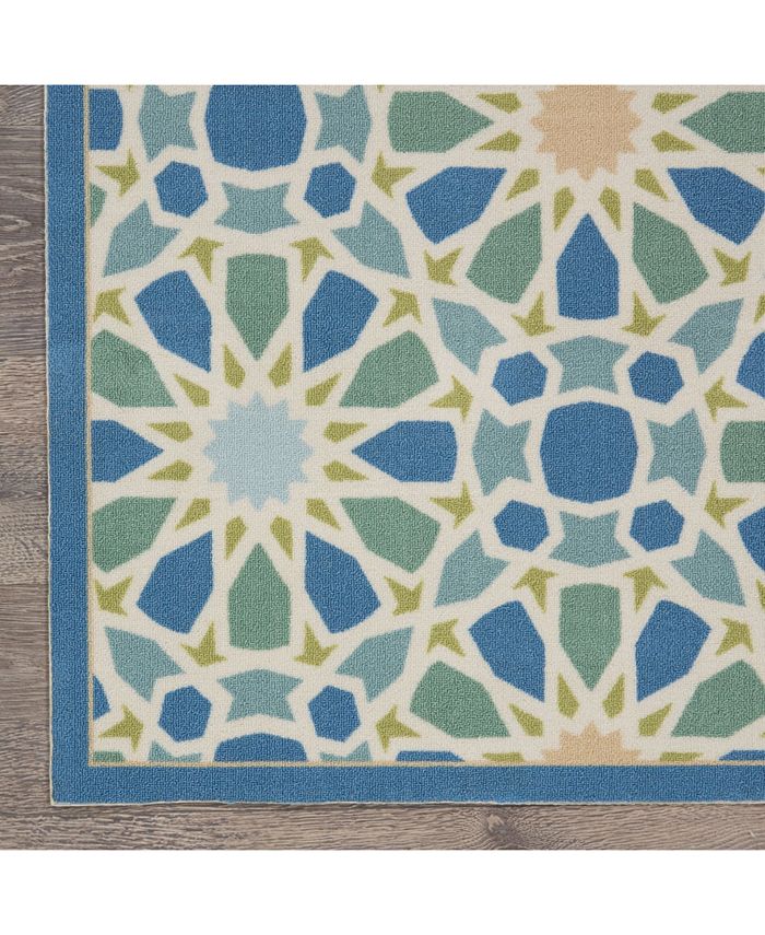 Long Street Looms Shady Brights SHA29 Ivory 2'3" x 8' Runner Rug - Macy's