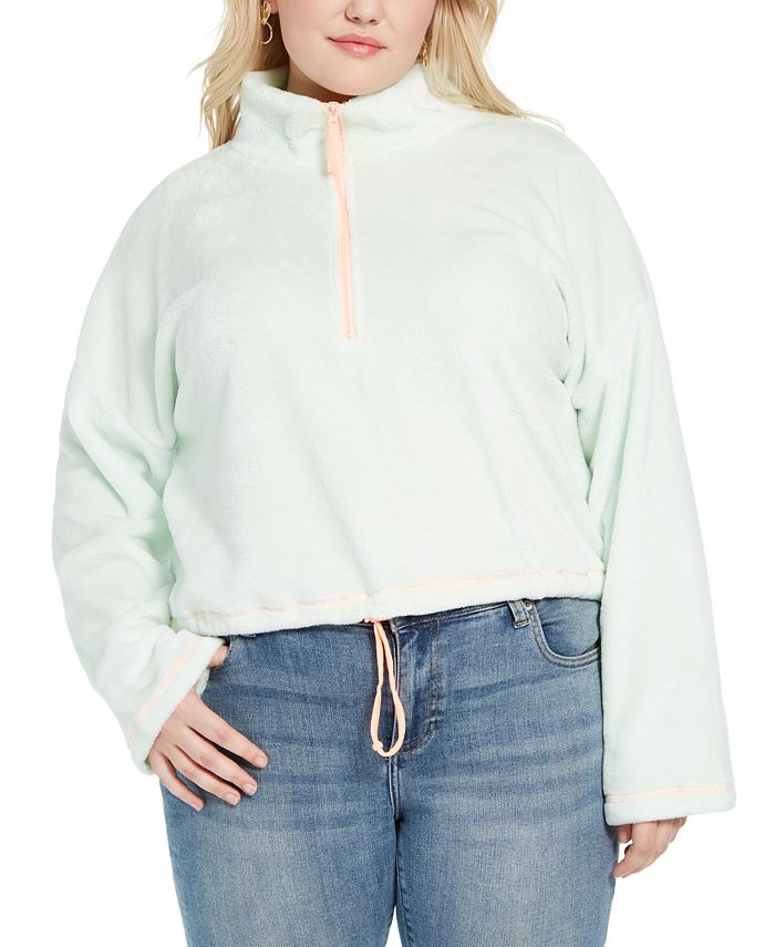 FULL CIRCLE TRENDS Trendy Plus Size Bungee-Hem Sweater - Macy's