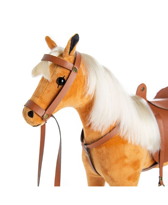 The Queen's Treasures American Chestnut Pony Set with Saddle, Reigns ...