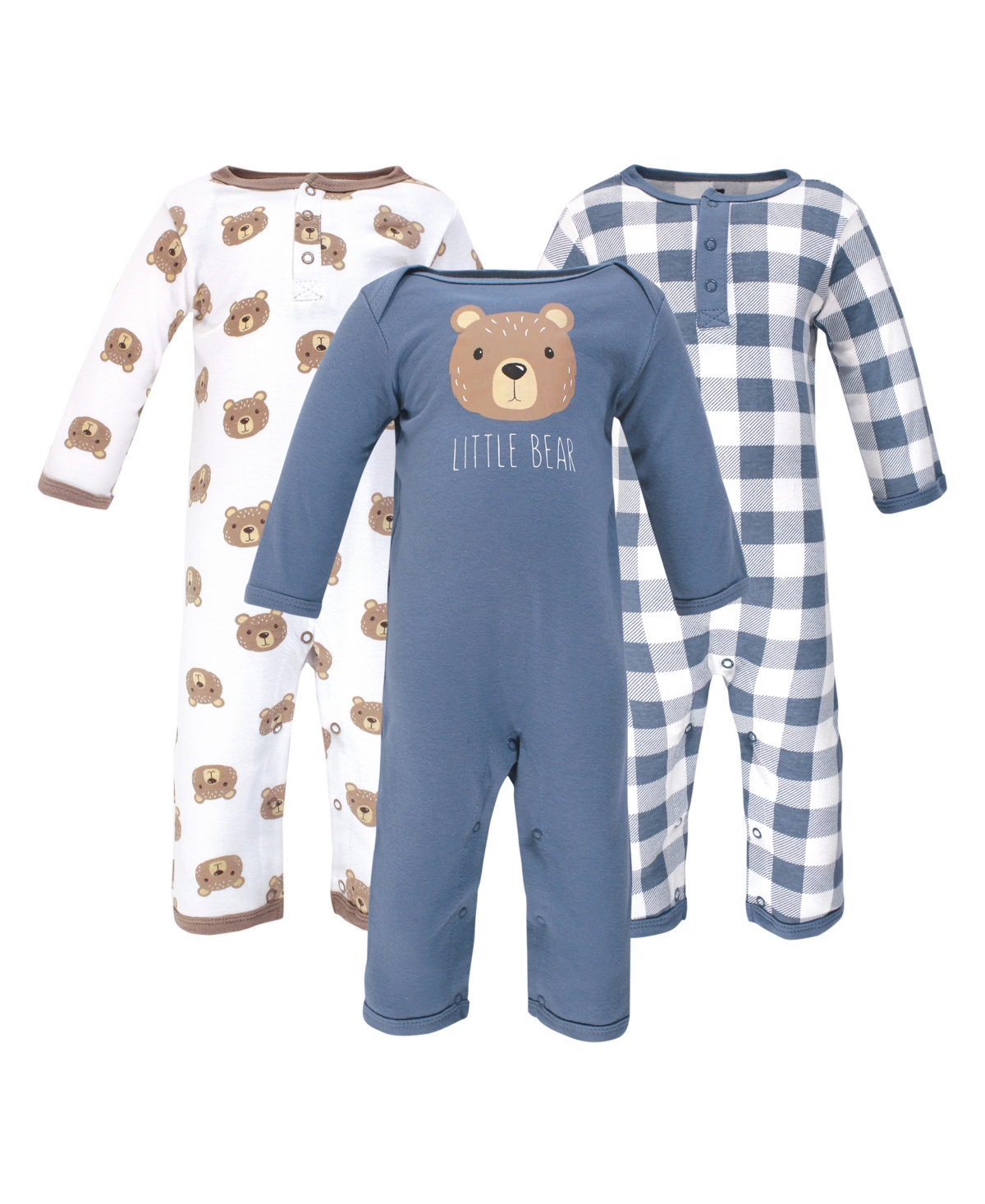 Click here for Hudson Baby Baby Boys Hudson 3Pk Coverall - Little... prices