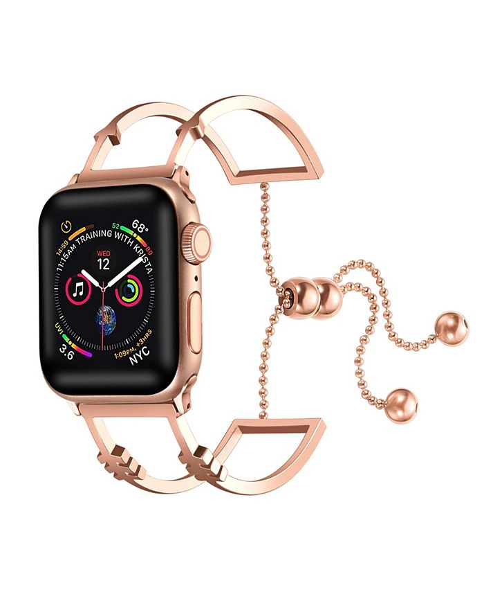 Posh Tech Men's and Women's Apple Gold-Tone Arrows Stainless Steel ...