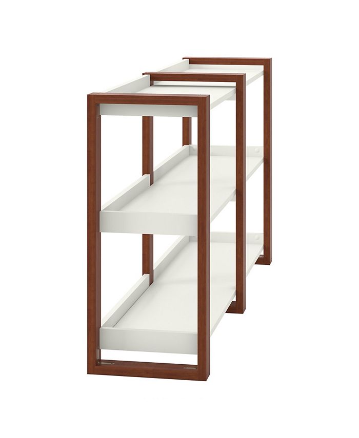Kathy Ireland Home by Bush Furniture Voss Console Table with Shelves ...