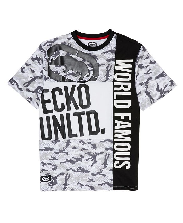 Ecko Unltd Men's Ecko Patchwork Short Sleeve Knit T-Shirt - Macy's