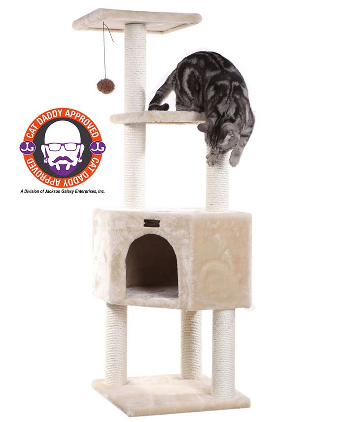 Armarkat 48" Real Wood 3-Level Cat Tower for Kittens Play - Macy's
