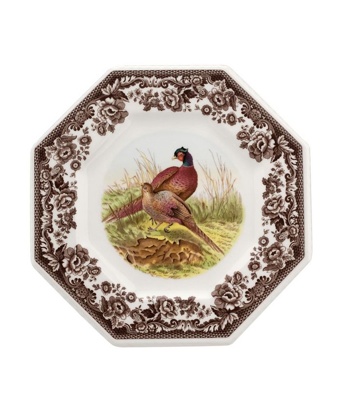Spode Woodland Pheasant Octagonal Plate - Macy's