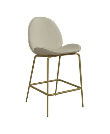 CosmoLiving By Cosmopolitan Astor Upholstered Counter Stool - Macy's
