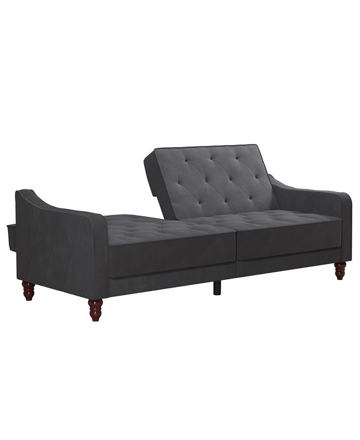 Novogratz Collection Vintage-Like Tufted Split Back Futon - Macy's