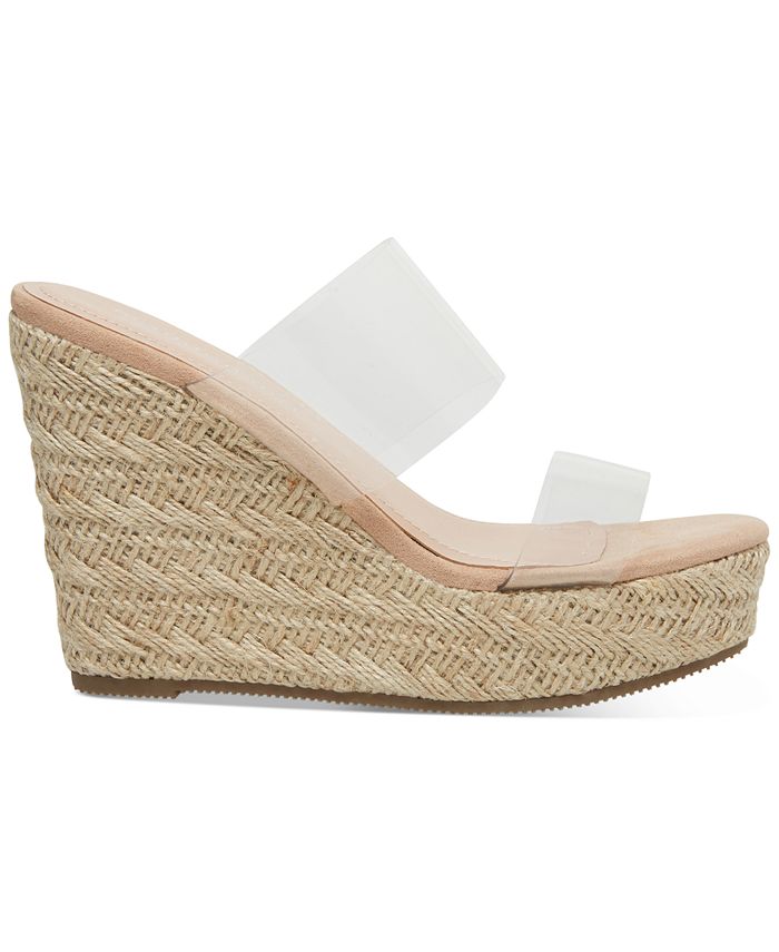 Madden Girl Valiee Vinyl Platform Wedges - Macy's
