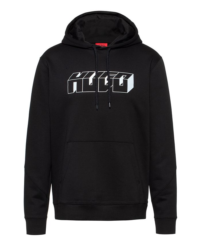 HUGO Boss Men's Fleece Logo Hoodie - Macy's