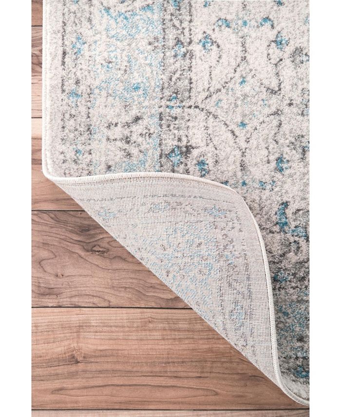 nuLoom Bodrum Vintage-Inspired Rio Aqua 4' x 6' Area Rug - Macy's