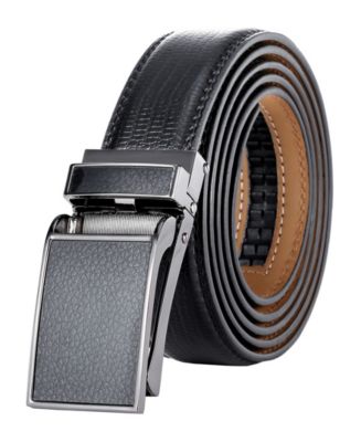 Mio Marino Men's Linxx Designer Ratchet Leather Belt - Macy's