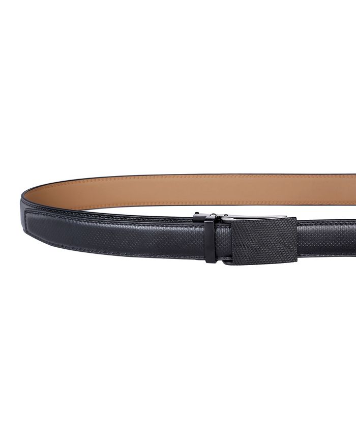 Mio Marino Men's Linxx Designer Ratchet Leather Belt - Macy's