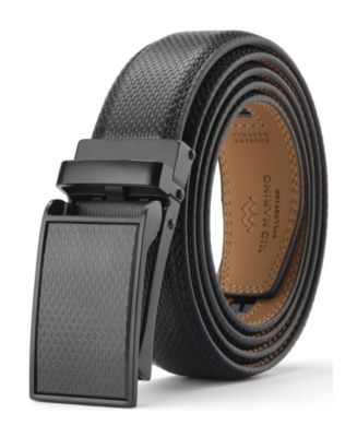 Mio Marino Men's Linxx Designer Ratchet Leather Belt - Macy's