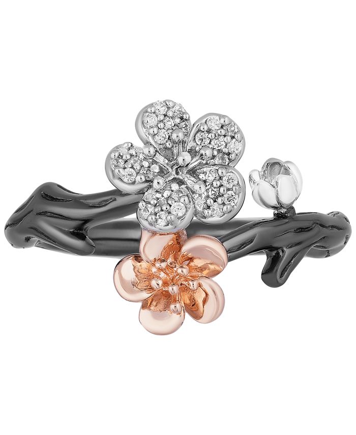 Enchanted Disney Fine Jewelry Enchanted Disney Diamond Mulan Flower ...